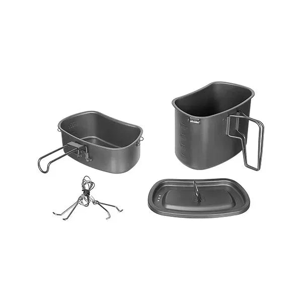 Cookware with Folding Handles Titanium 3-piece – ASMC GmbH International