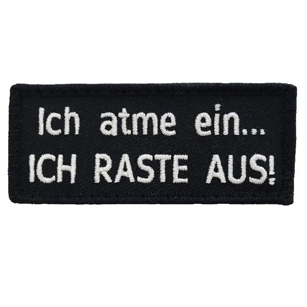 Patch Ich atme ein ich raste aus /white – ASMC GmbH International