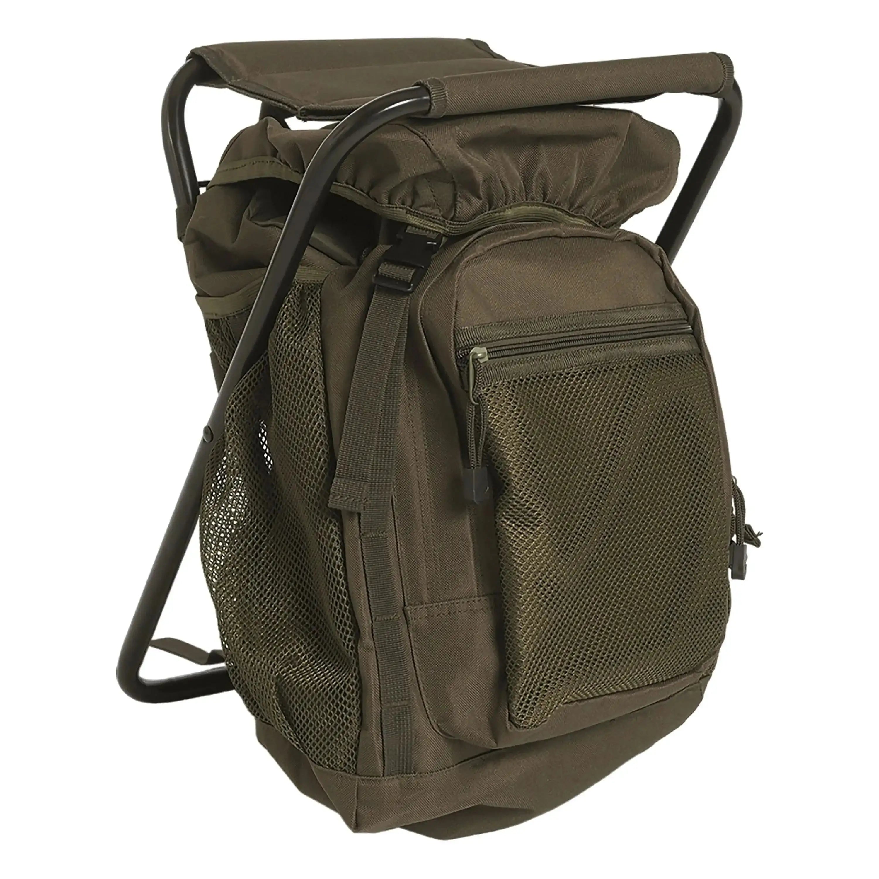 Sit-on backpack with stool 20 L
