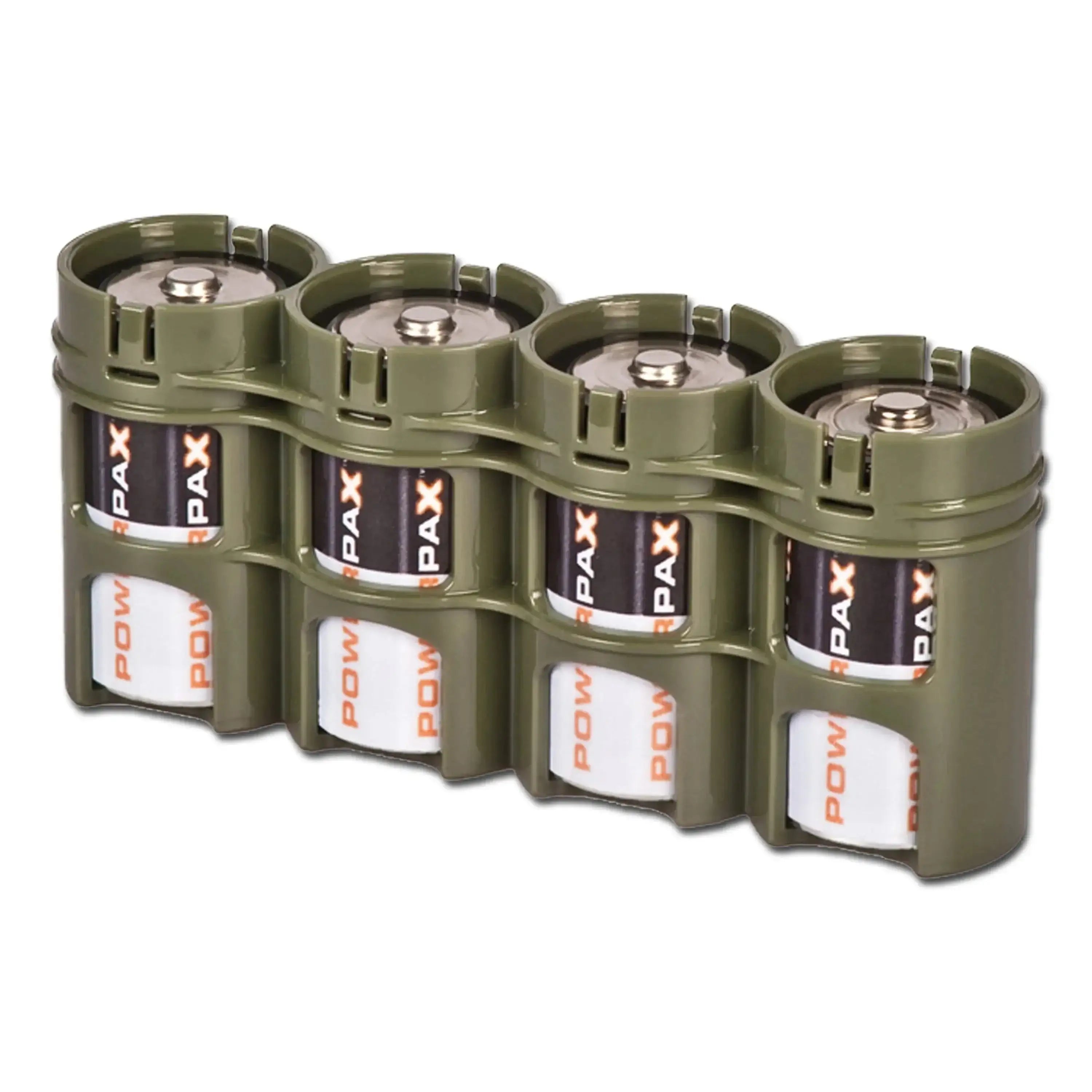 Battery holder Powerpax 4 x D4 olive