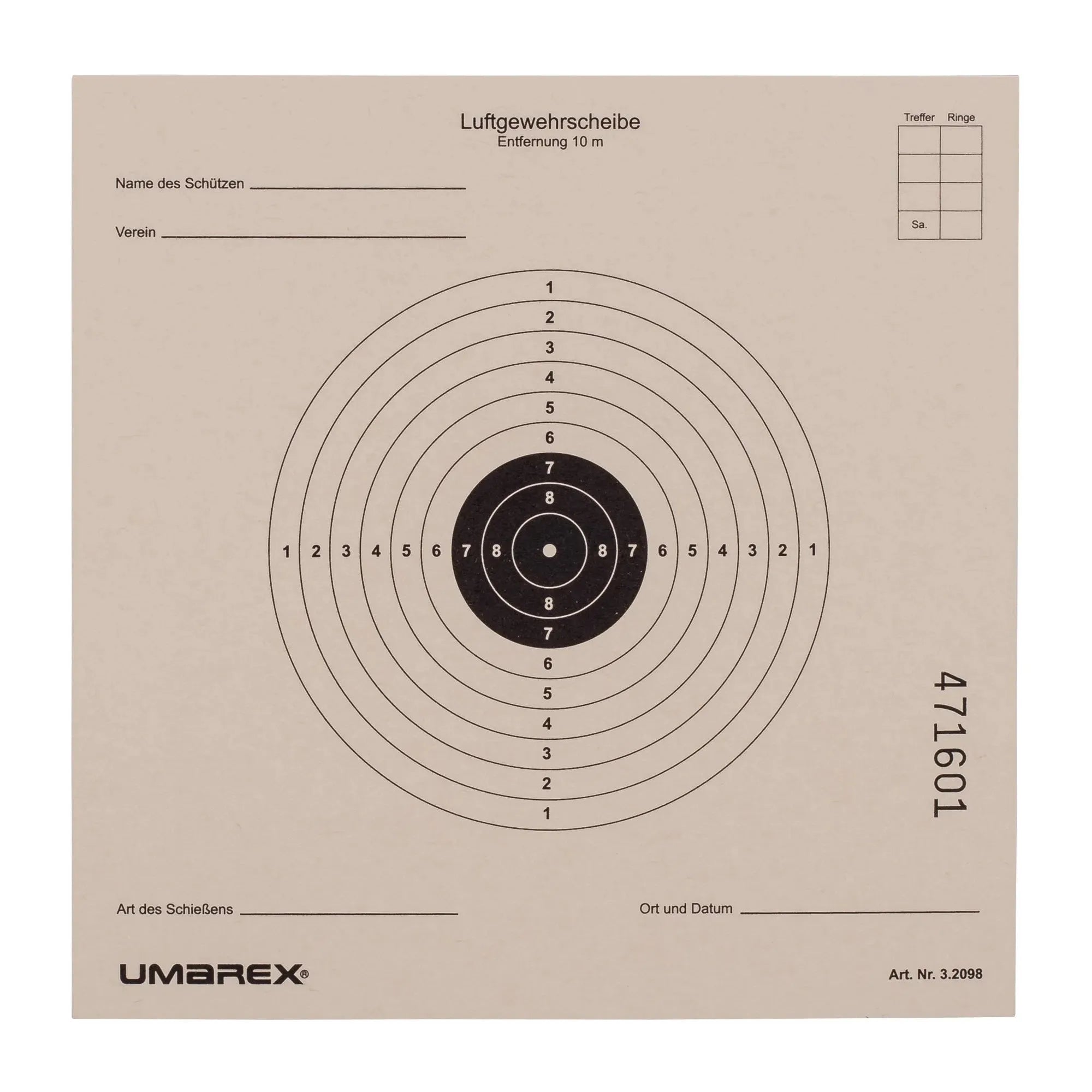Air Rifle Targets 100-Pack – ASMC GmbH International