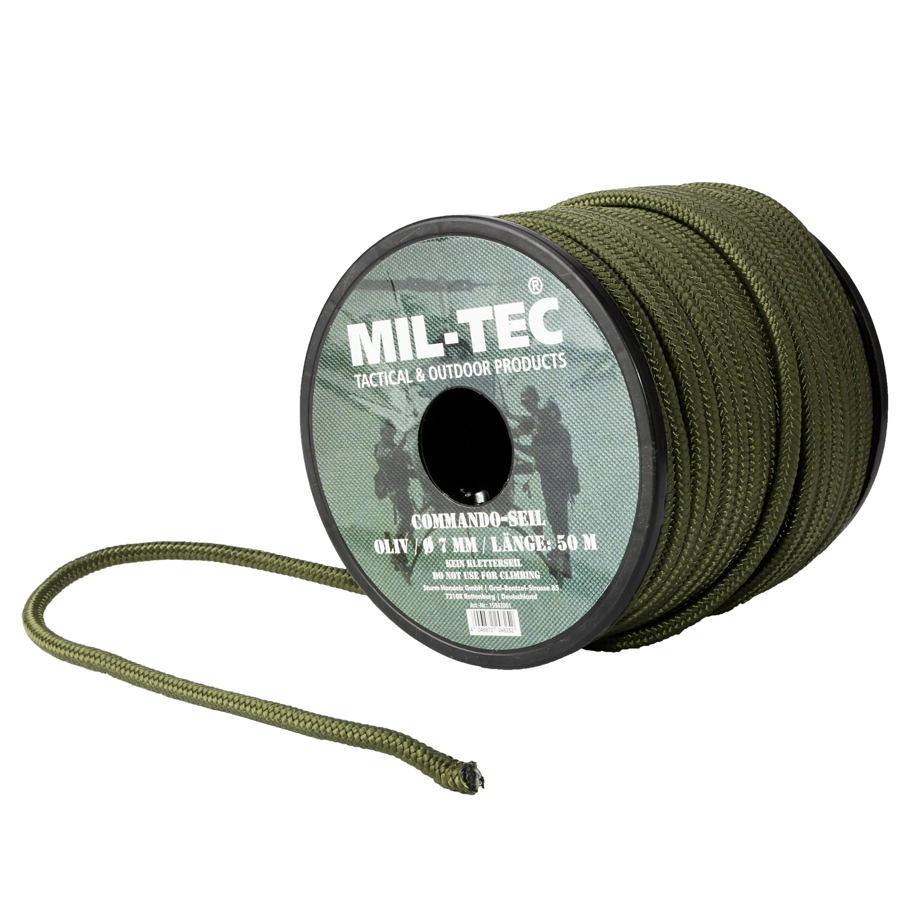 Commando Rope 7 mm, 50 m Roll – ASMC GmbH International