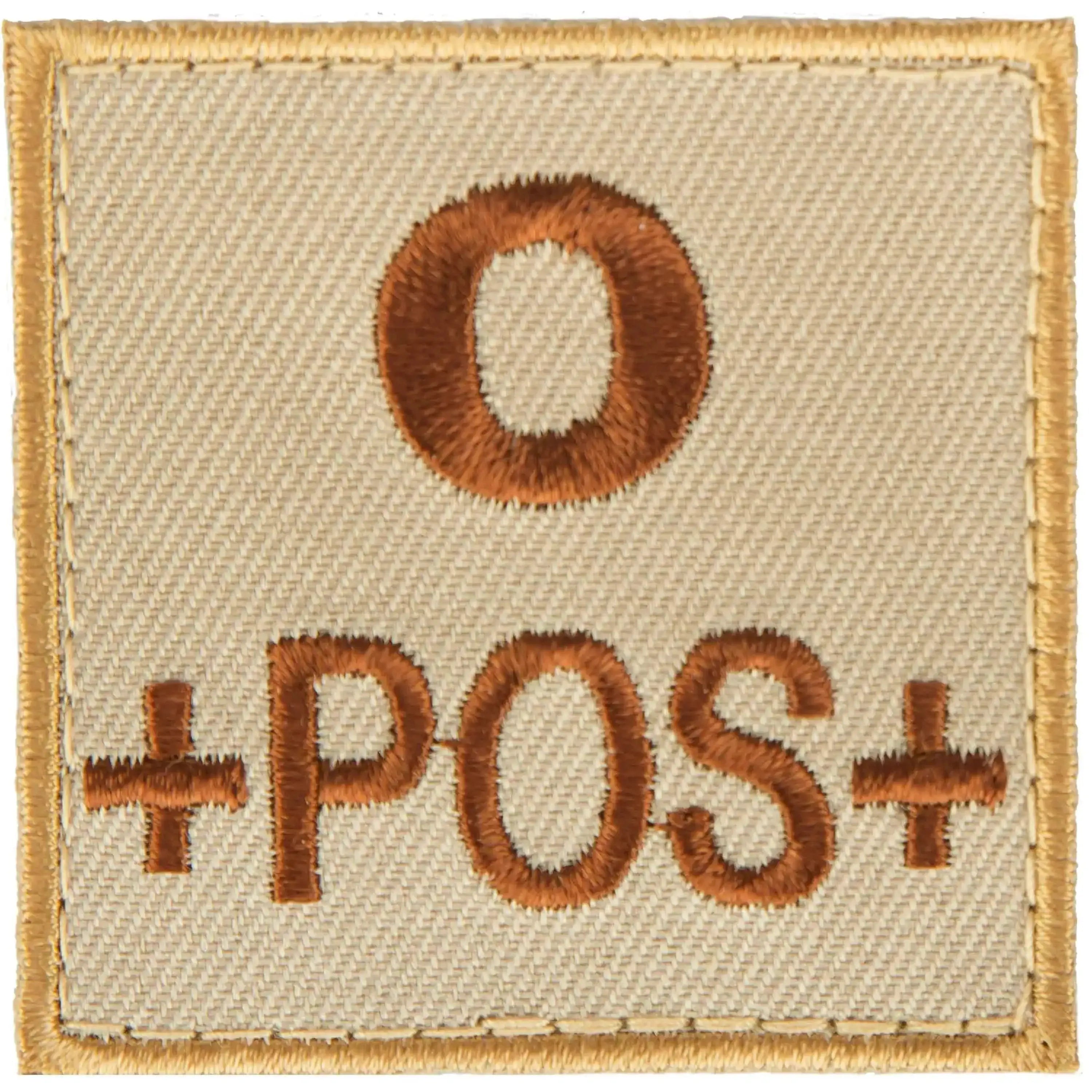 Blood group patch blood group O positive sand