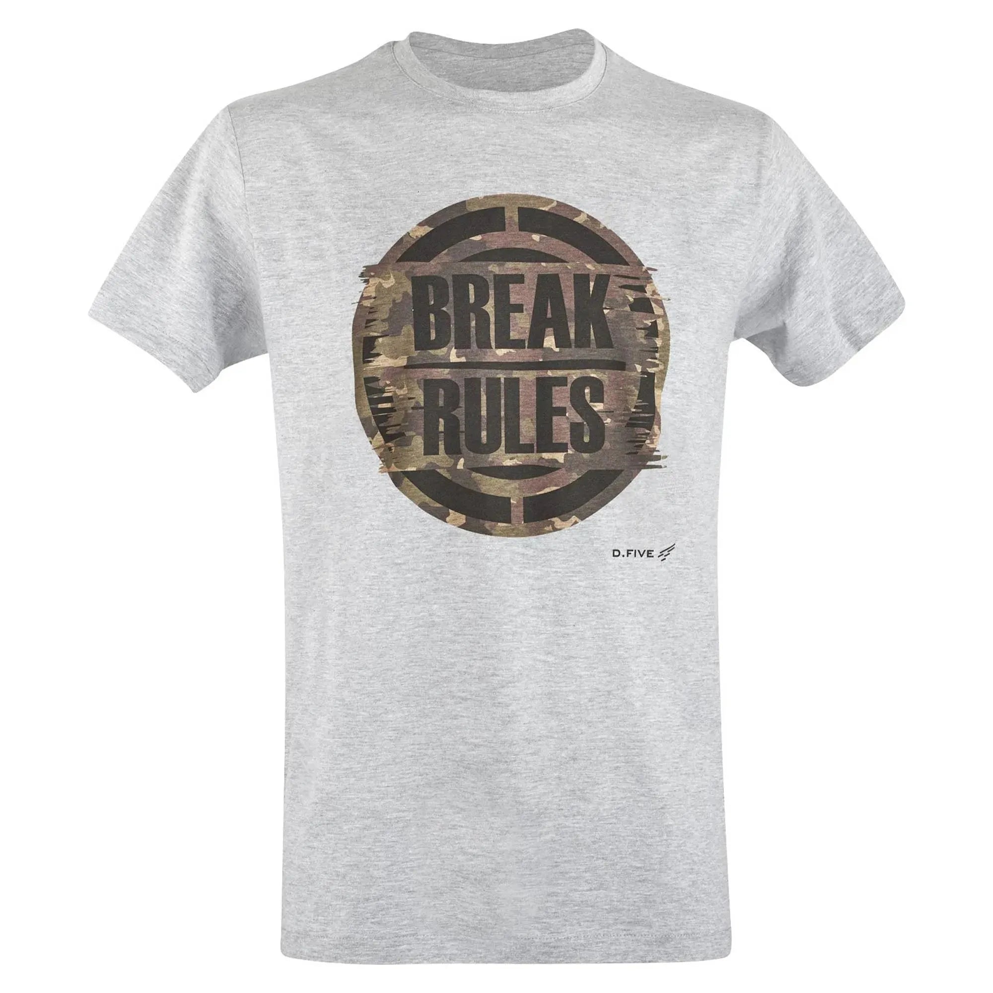 T-Shirt Break Rules heather grey – ASMC GmbH International