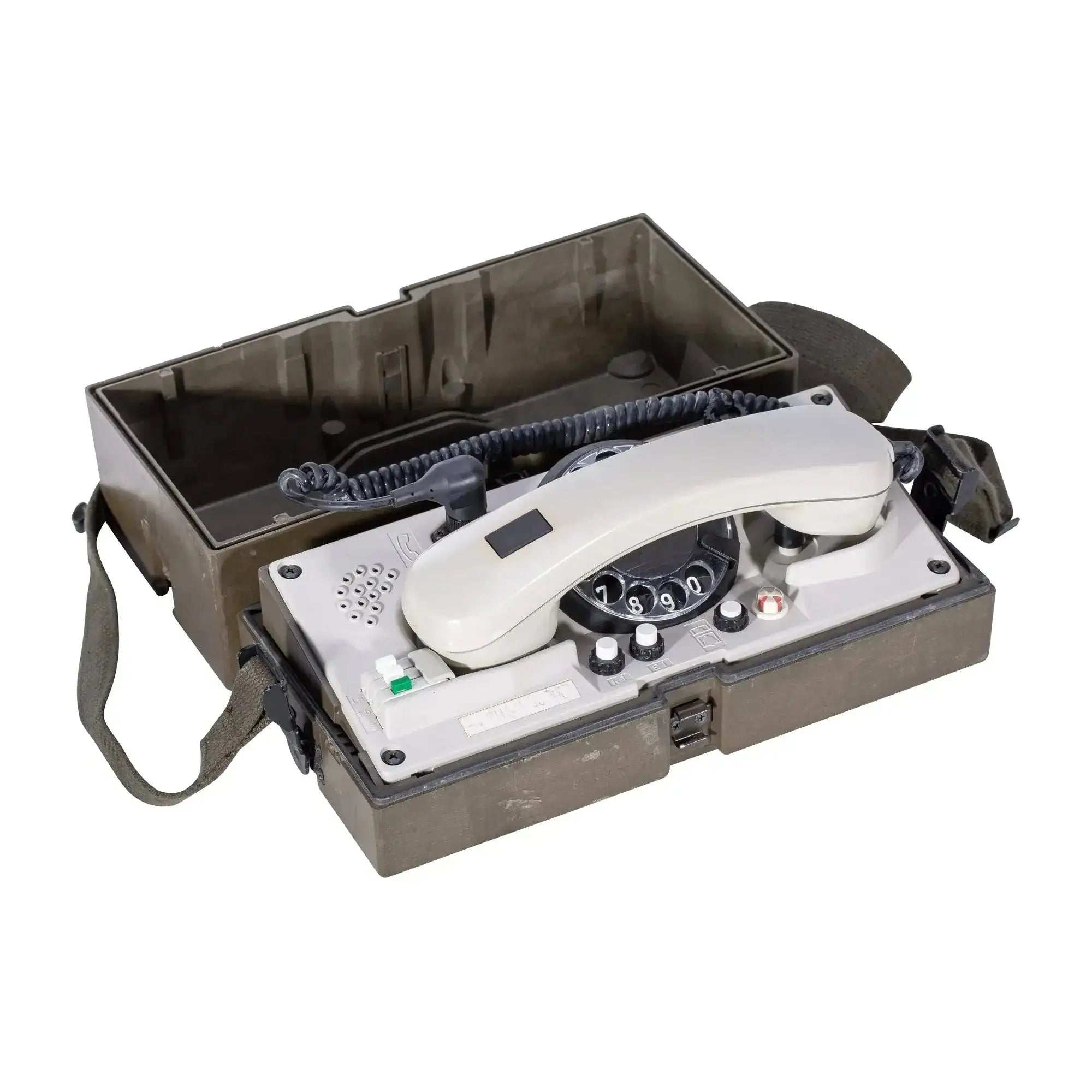 BW field telephone Krone WF in case used